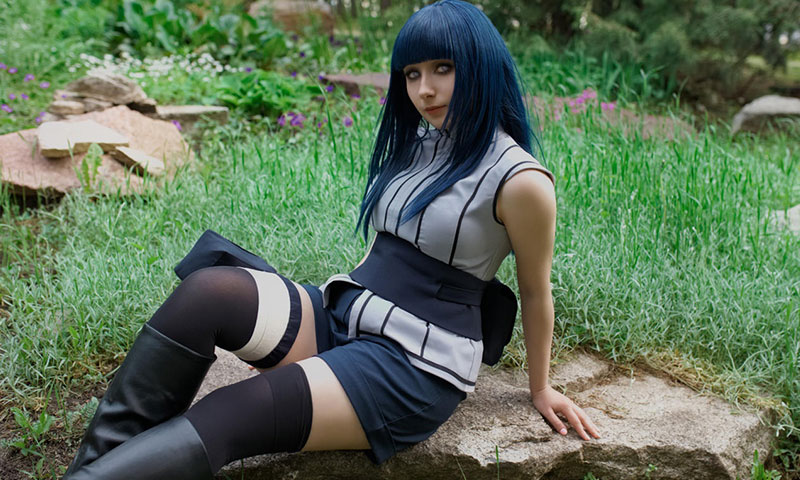 Ảnh cosplay Hinata Hyuga siêu dễ thương nhan sắc vạng người mê